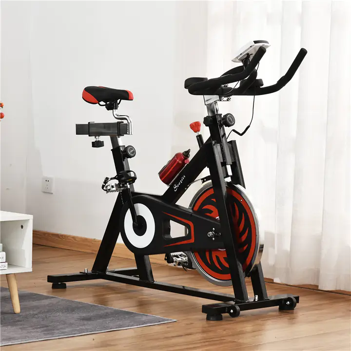 Upright Stationary Exercise Bike With 18 LBS Flywheel